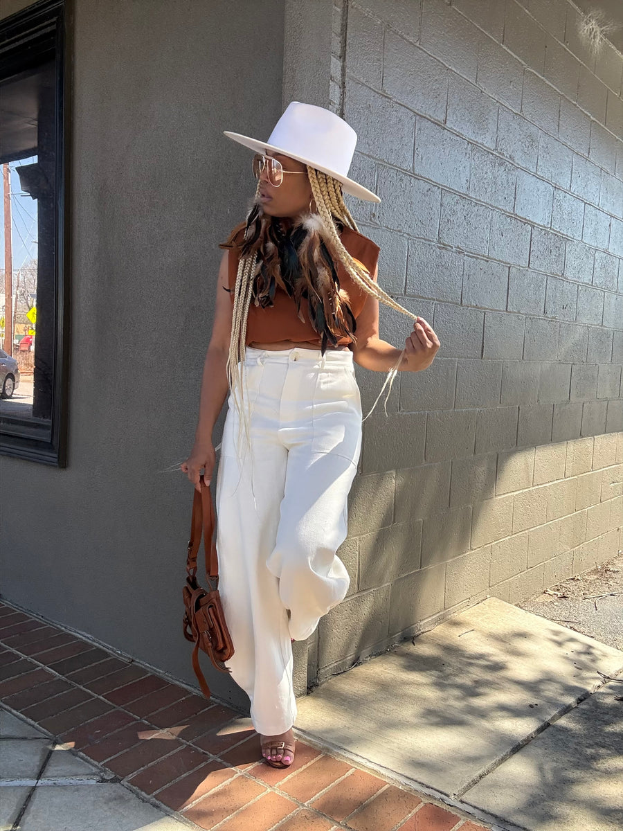 Unbalanced Side Stripes Barrel Jean – iAmDaniJay